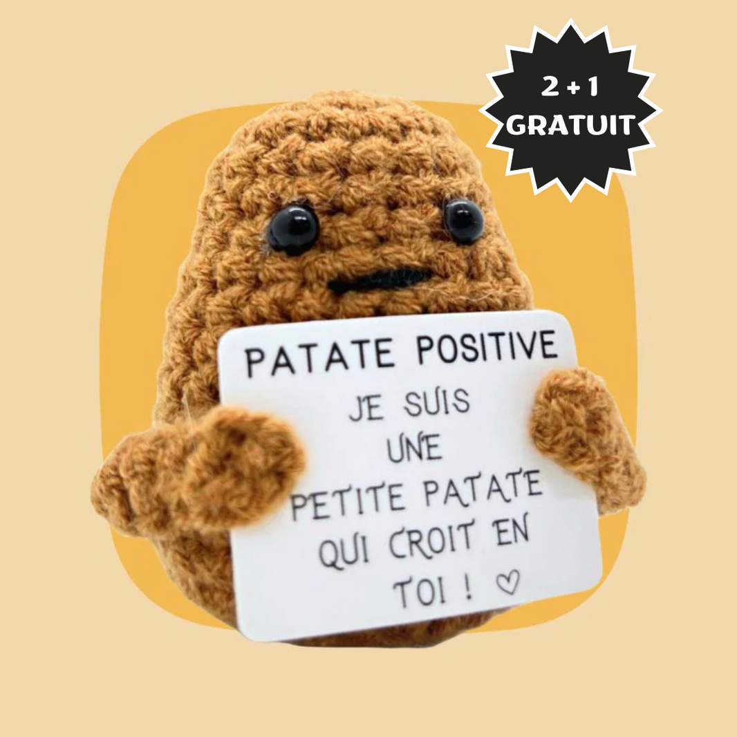 PATATE POSITIVE | 2+1 GRATUIT | Cadeau Ideal & Idee Drole Motivation ...
