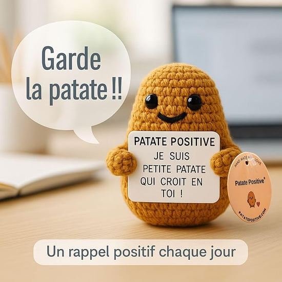 PATATE POSITIVE | 2+1 GRATUIT | Cadeau Ideal & Idee Drole Motivation ...