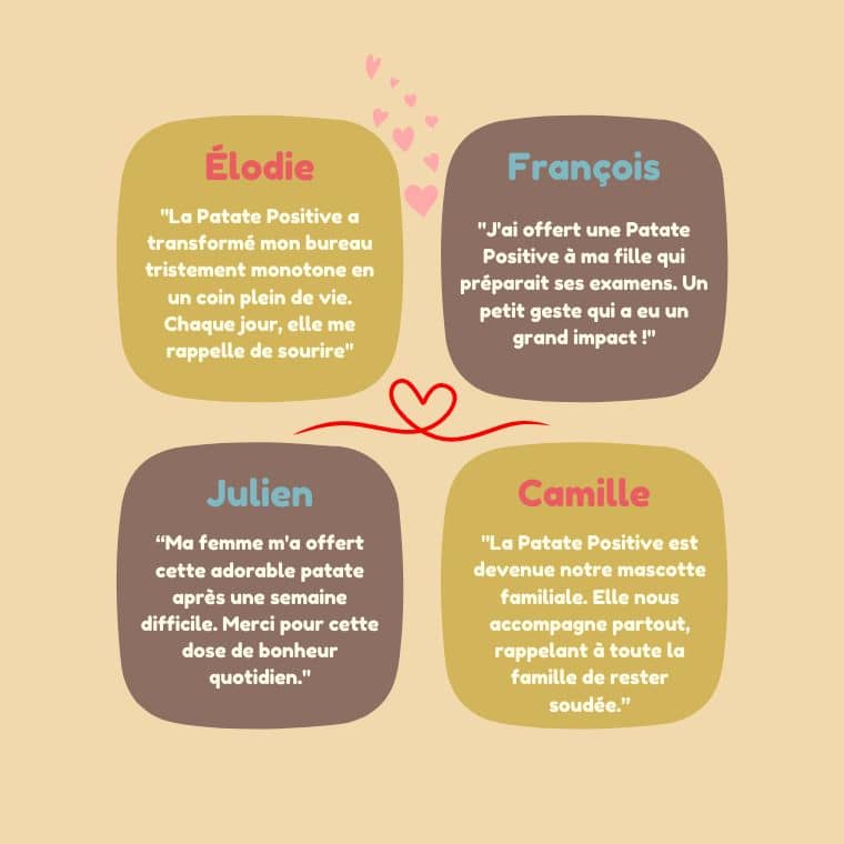 PATATE POSITIVE | 2+1 GRATUIT | Cadeau Ideal & Idee Drole Motivation ...