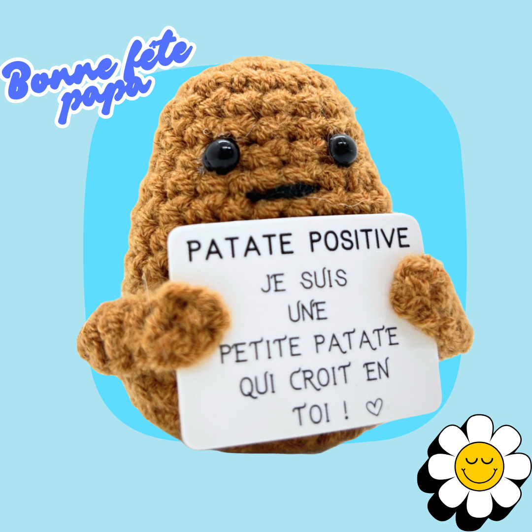 PATATE POSITIVE | 2+1 GRATUIT | Cadeau Ideal & Idee Drole Motivation ...